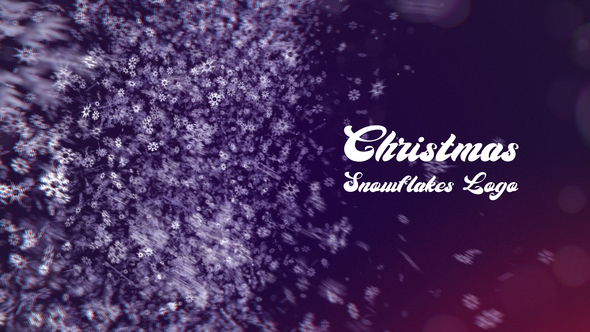 Christmas Snowflakes Logo | After Effects, After Effects Project Files