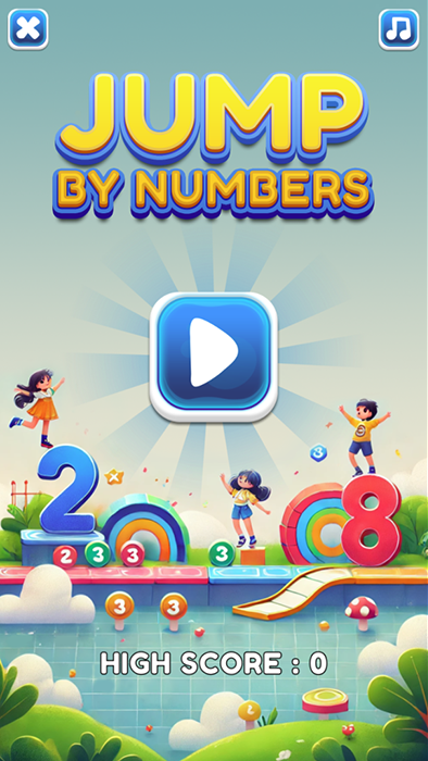 Jump by Numbers Game ( Construct 3 | C3P | HTML5 ) Kids Educational ...