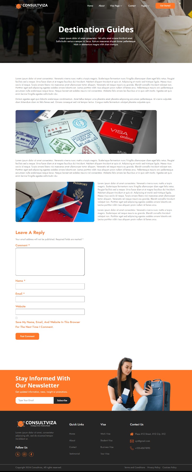 Consultviza – Immigration & Visa Consulting Elementor Template Kit by ...