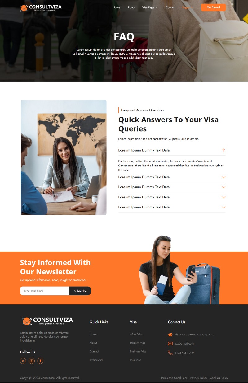 Consultviza – Immigration & Visa Consulting Elementor Template Kit by ...