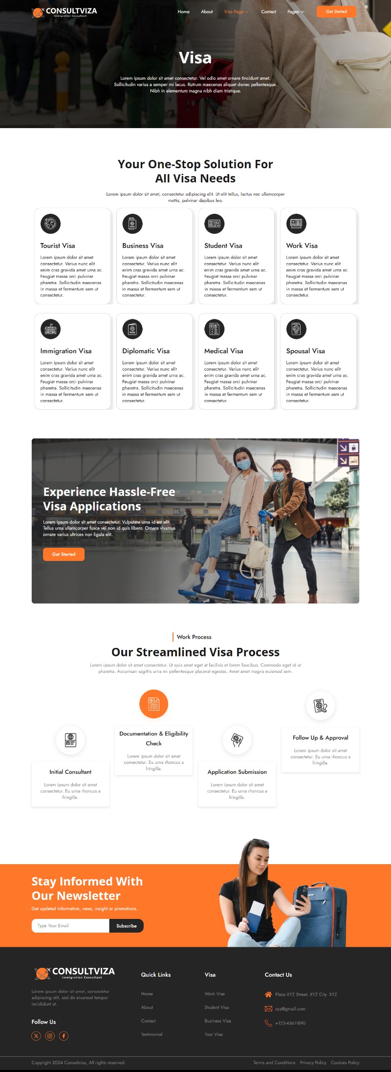 Consultviza – Immigration & Visa Consulting Elementor Template Kit by ...