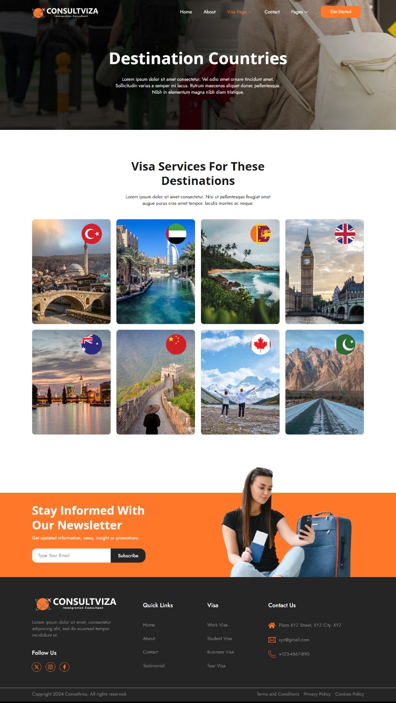 Consultviza – Immigration & Visa Consulting Elementor Template Kit by ...