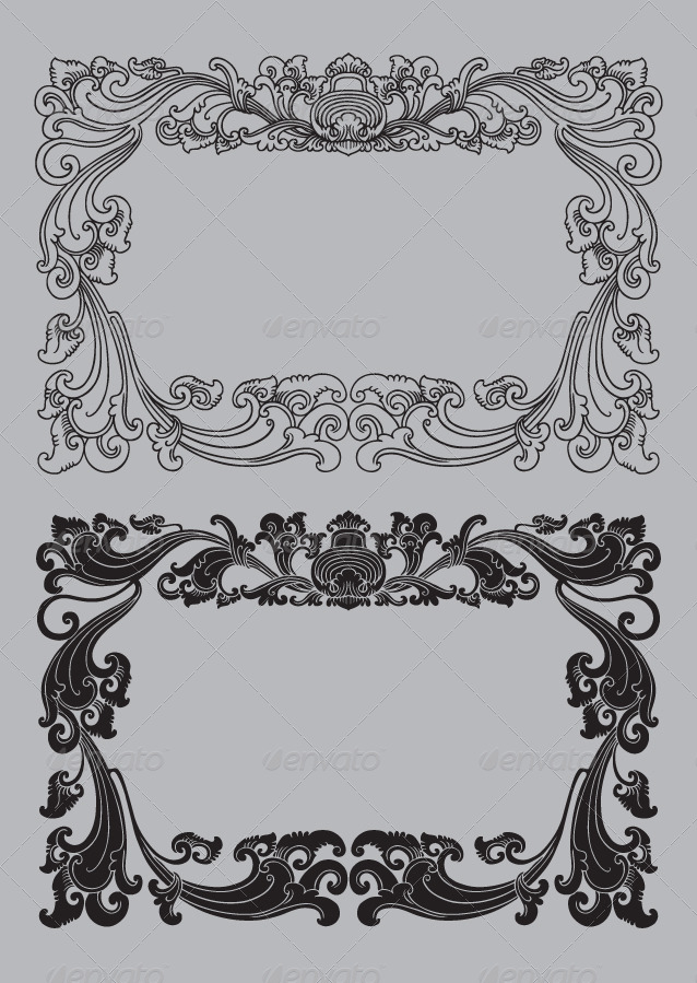Balinese Ornament Frame 2, Vectors | GraphicRiver