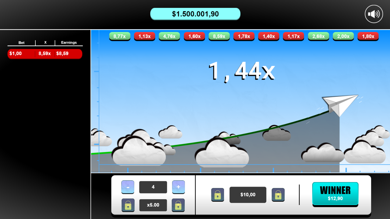 Paper Bet Aviator Html5 by PasGames | CodeCanyon
