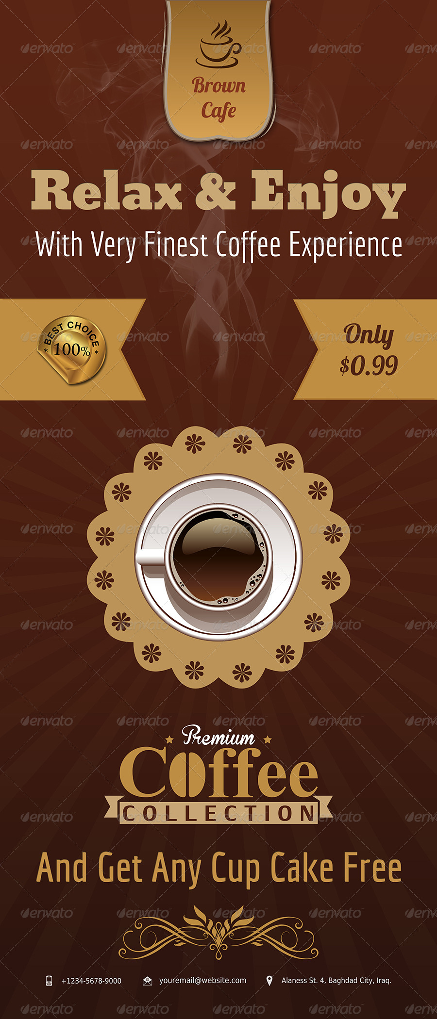 Cafe Signage Banner, Print Templates | GraphicRiver