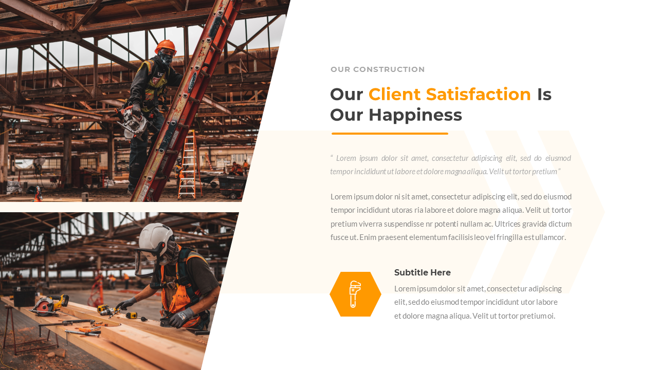 BuildBench - Construction Google Slides Presentation Template ...