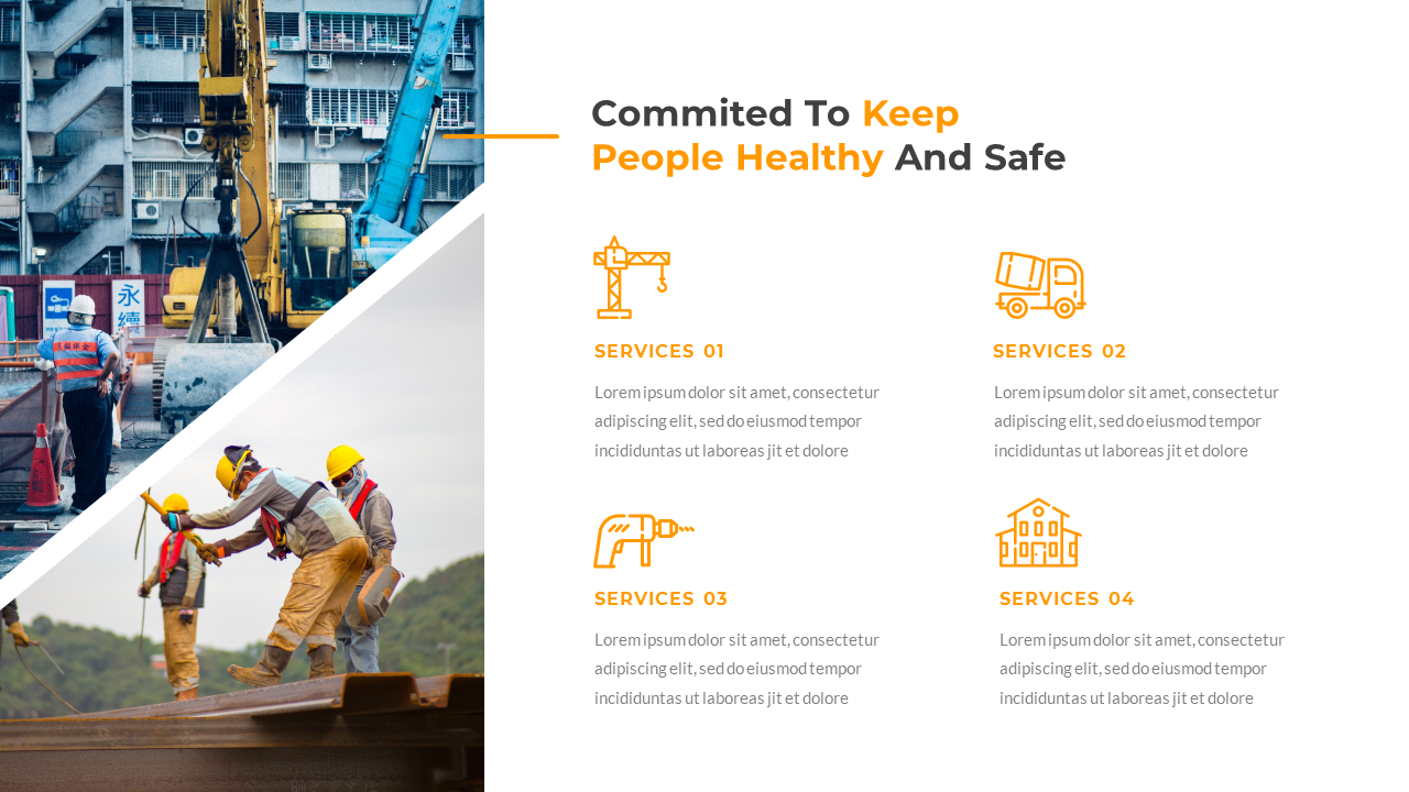 BuildBench - Construction Google Slides Presentation Template ...