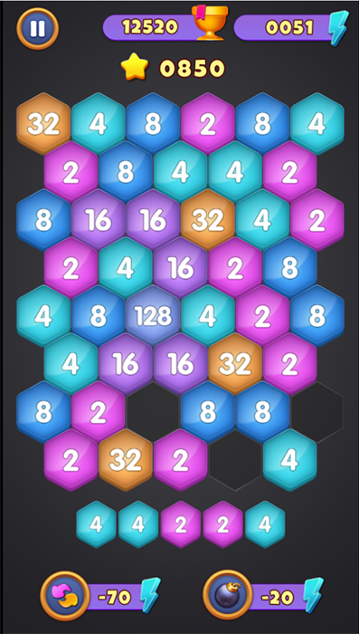 Match 4 Hexa - Html5 (Construct 3) by PaintGame | CodeCanyon