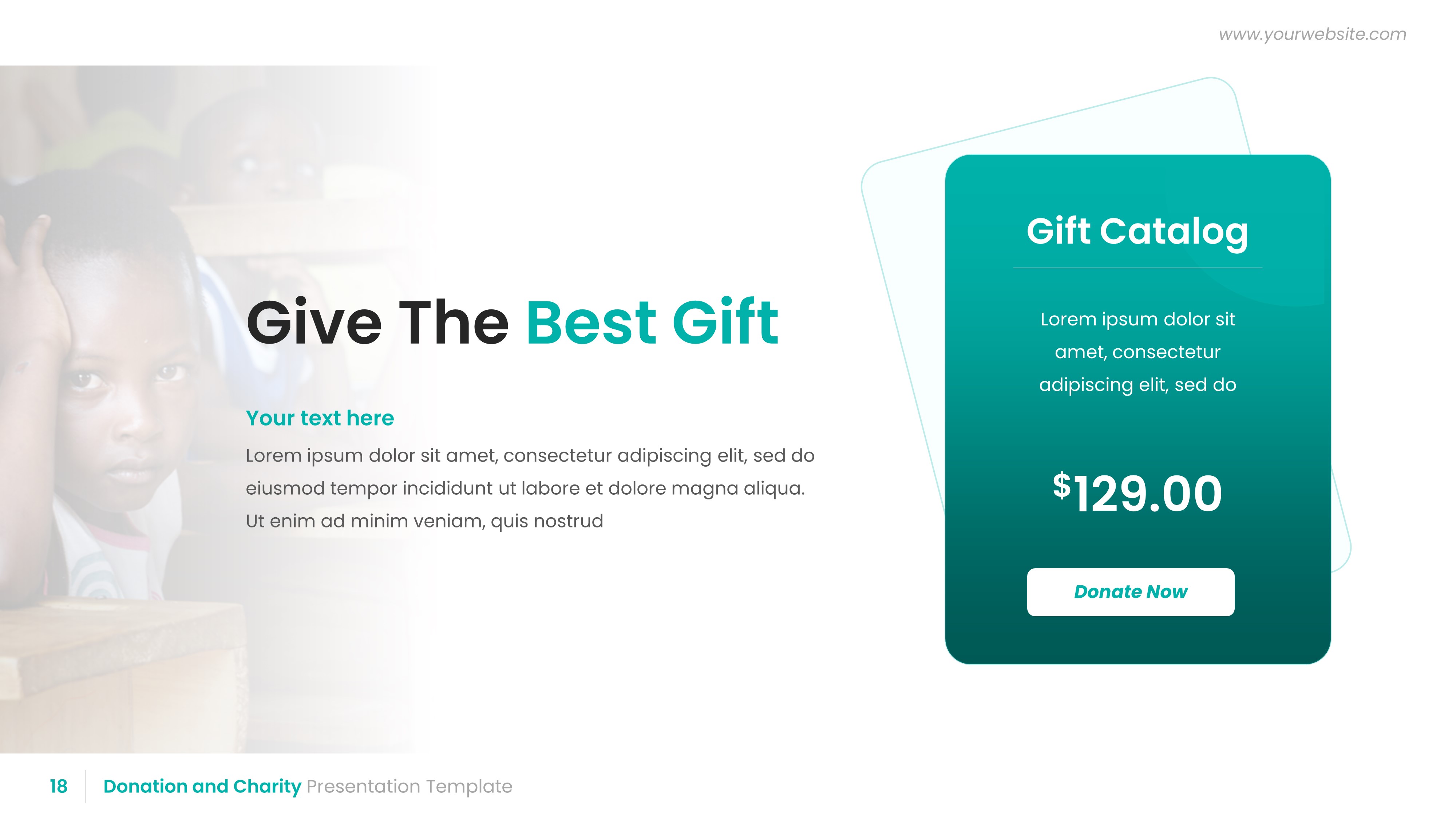 Donation Charity PowerPoint Presentation, Presentation Templates ...