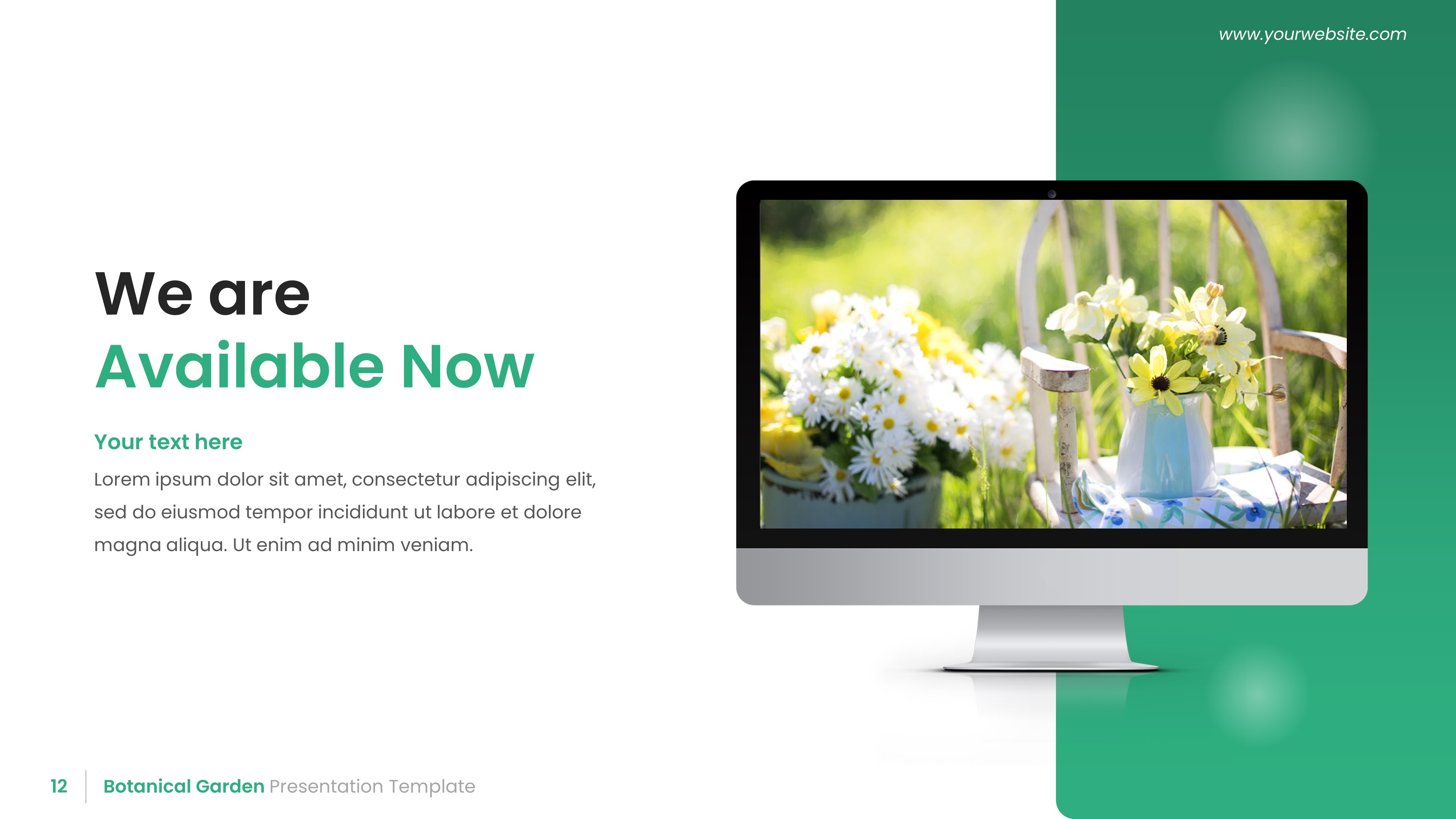 Botanical Garden PowerPoint Presentation, Presentation Templates ...