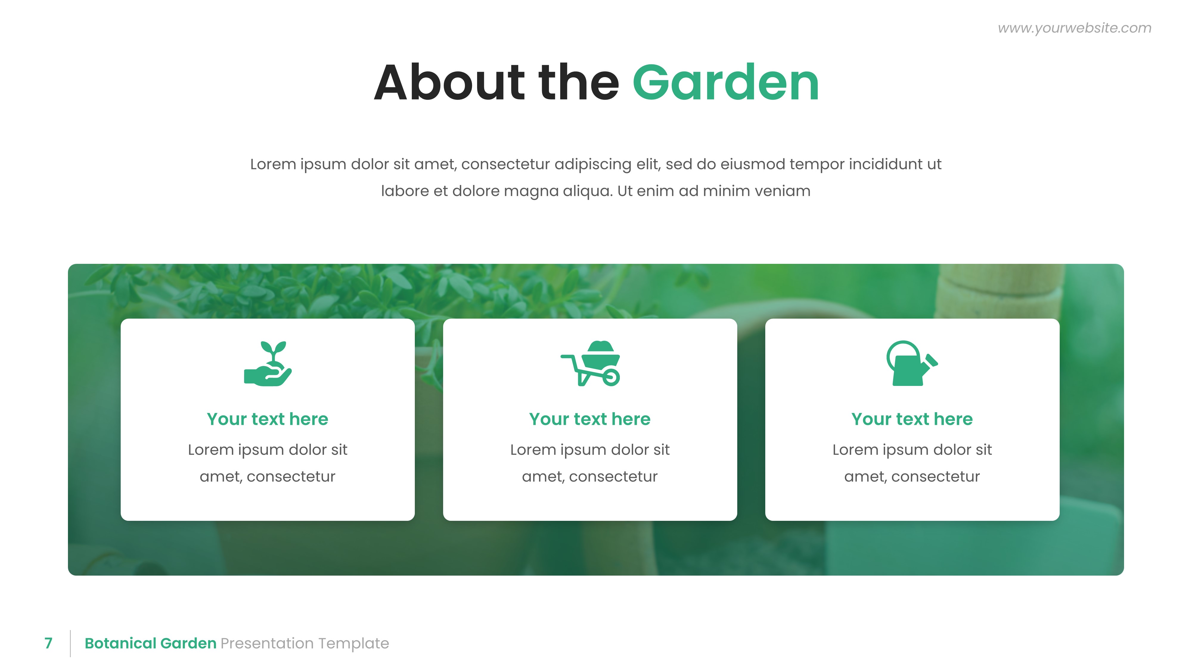 Botanical Garden PowerPoint Presentation, Presentation Templates ...