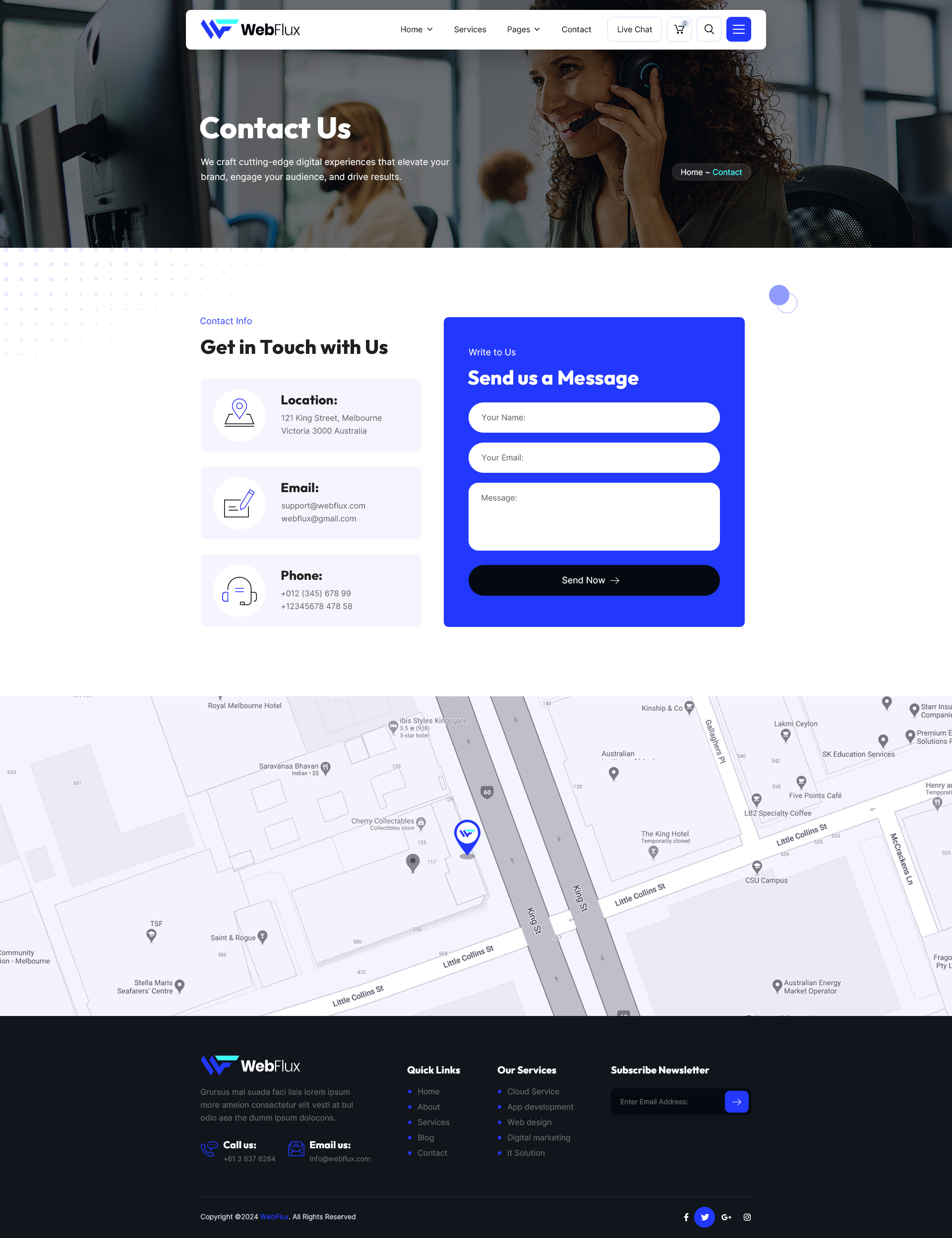 WebFlux | Digital Agency PSD Template by designingmedia | ThemeForest