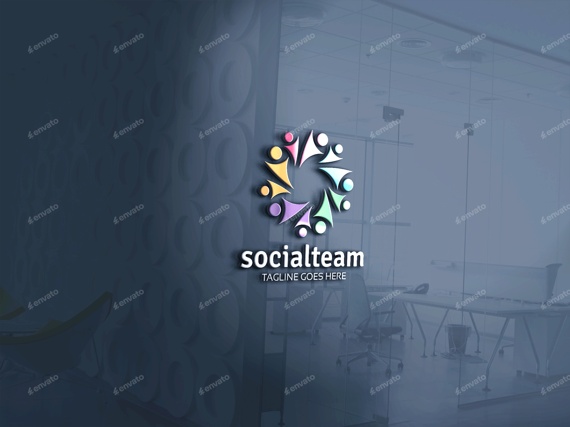 Social Team Star Logo Template, Logo Templates | GraphicRiver