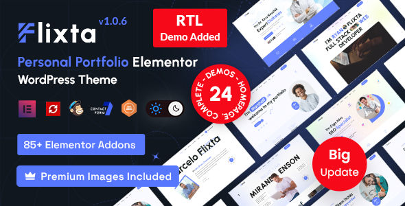 Flixta - Personal Portfolio WordPress Theme by rs-theme | ThemeForest