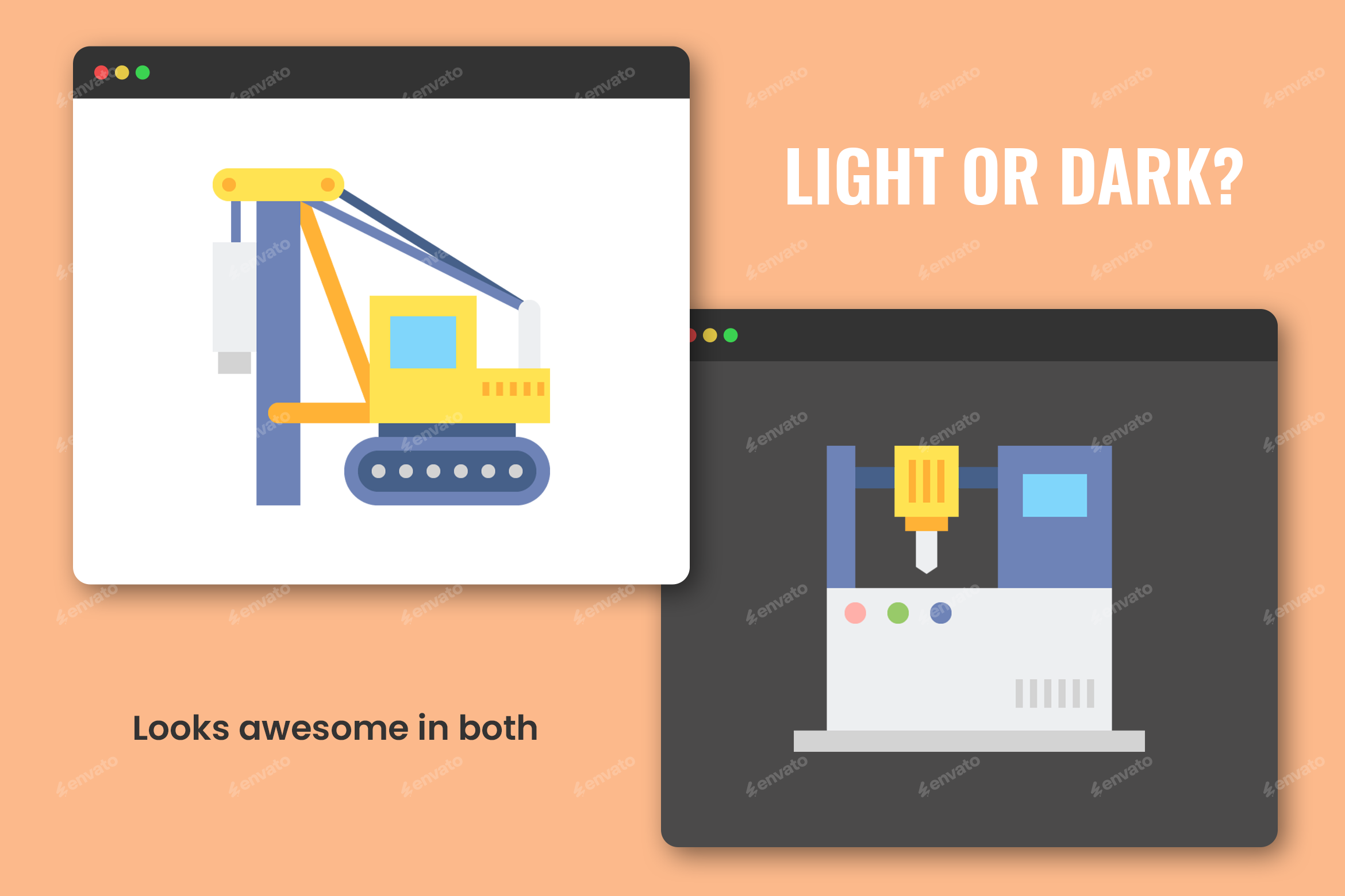 65 Heavy Equipment Icons | Navy Series, Icons | GraphicRiver