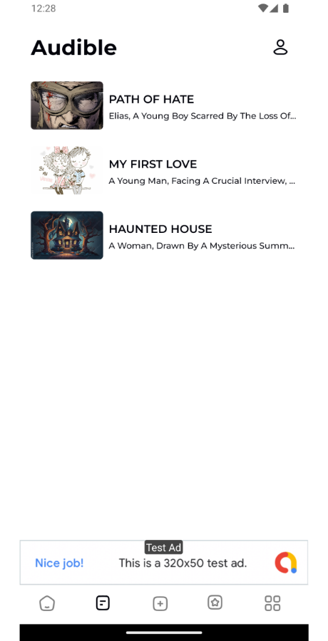 Ai Story Generator - Text To Story SaaS Ai Audio Story Admob Android iOS mobile react native ...