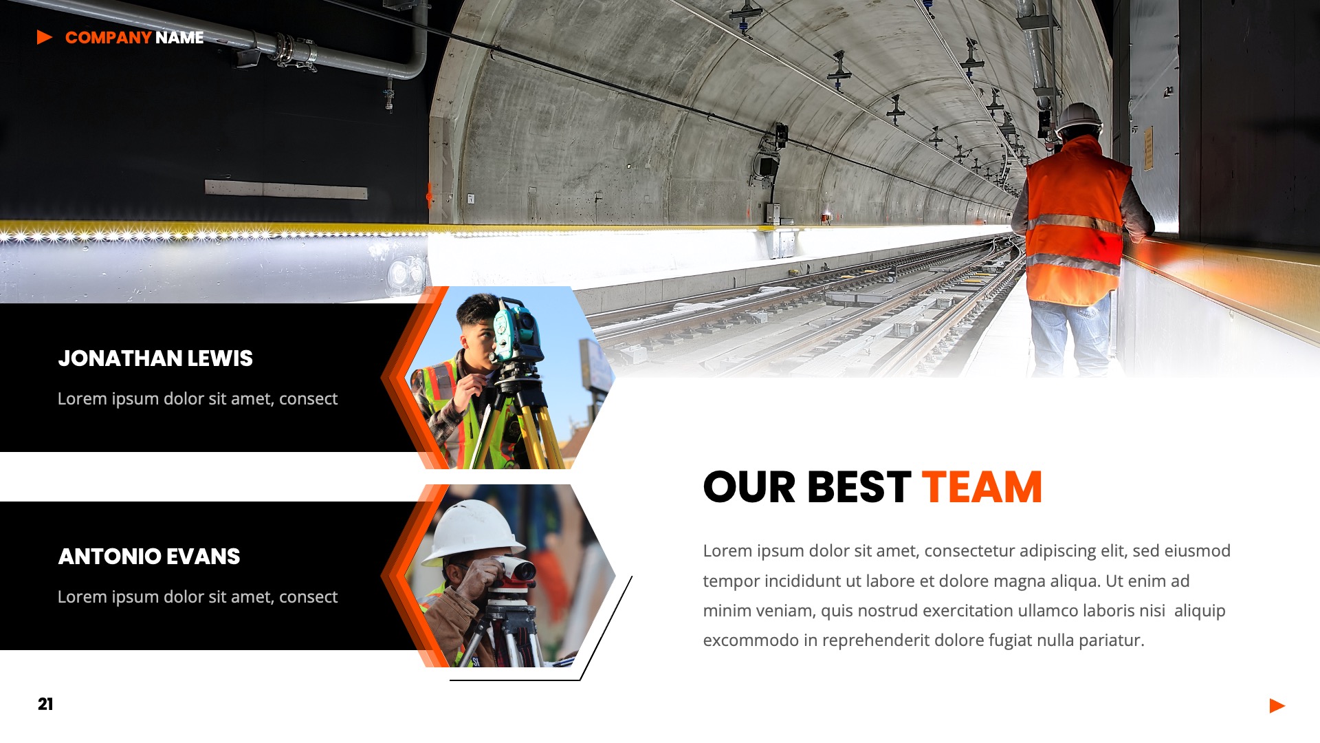 Conster - Construction PowerPoint Template, Presentation Templates