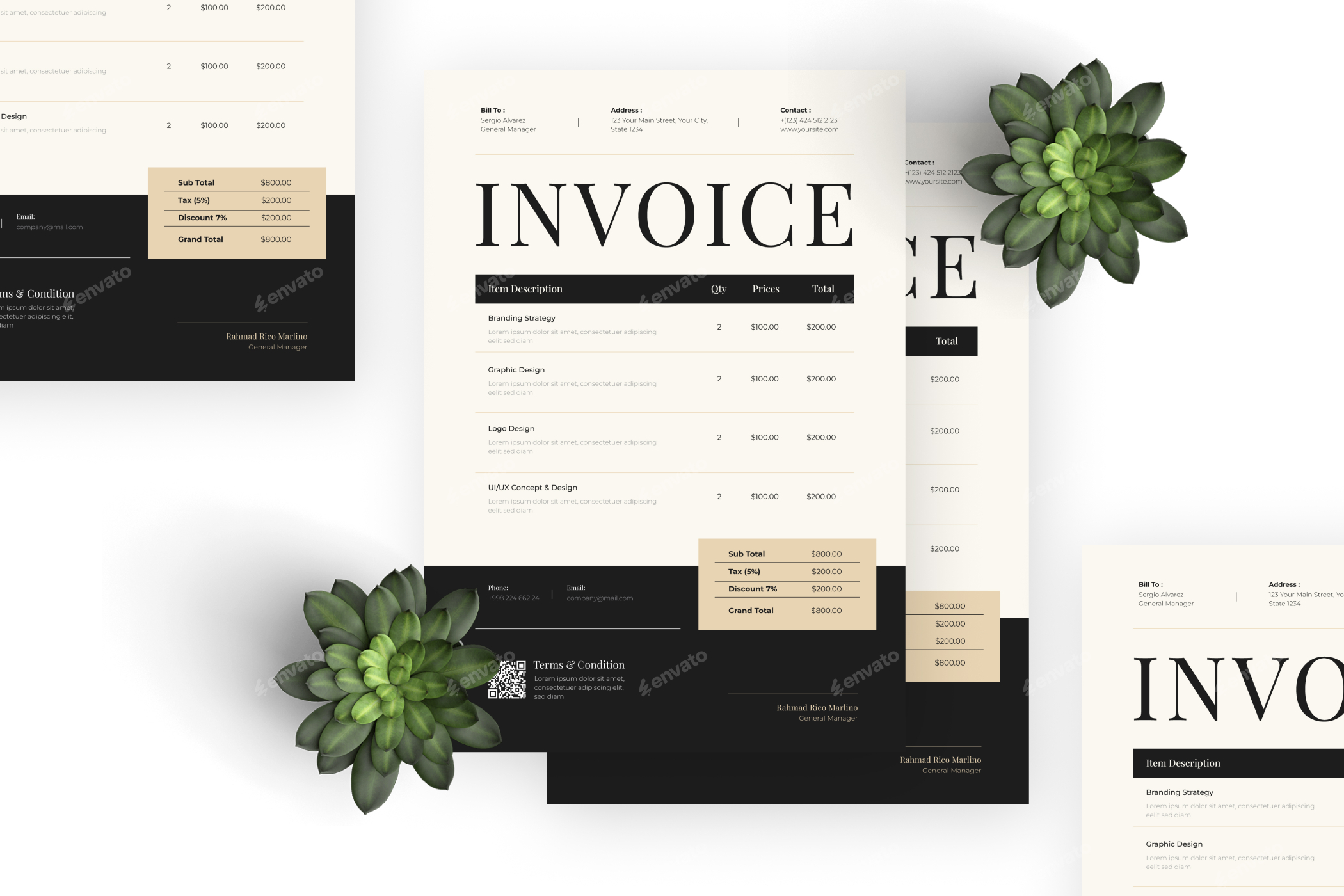 Calm Minimalism - Invoice, Print Templates | GraphicRiver