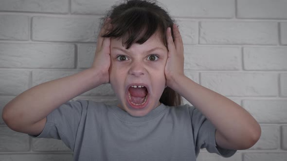Screaming from top of lungs., Stock Footage | VideoHive