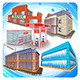 Toon Textured Buildings Pack by CyberHeart | 3DOcean