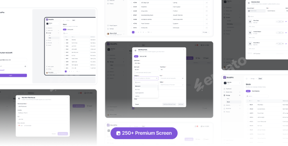 Stock Pro Advance Inventory UI Kit, Web Elements | GraphicRiver