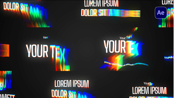 RGB Text Animation, After Effects Project Files | VideoHive