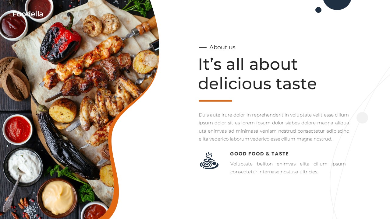 Foodella - Food Showcase Business PowerPoint Presentation Template ...