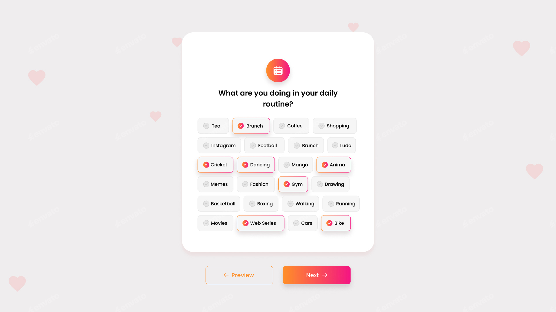Lovelink | Dating Web App and Dashboard UI Figma Template, Web Elements