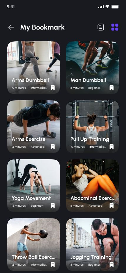 Omofit Pro - Fitness & Workout React Native CLI App Ui Kit by lalastudio12