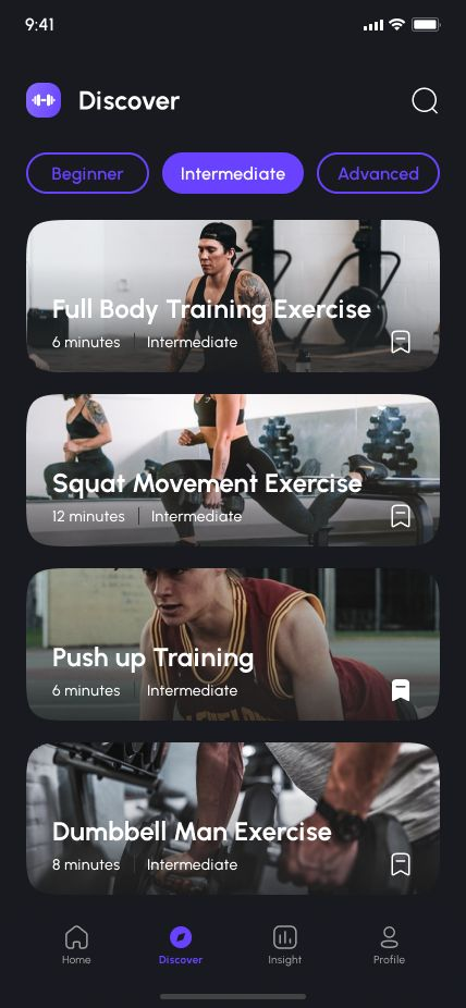 Omofit Pro - Fitness & Workout React Native CLI App Ui Kit by lalastudio12
