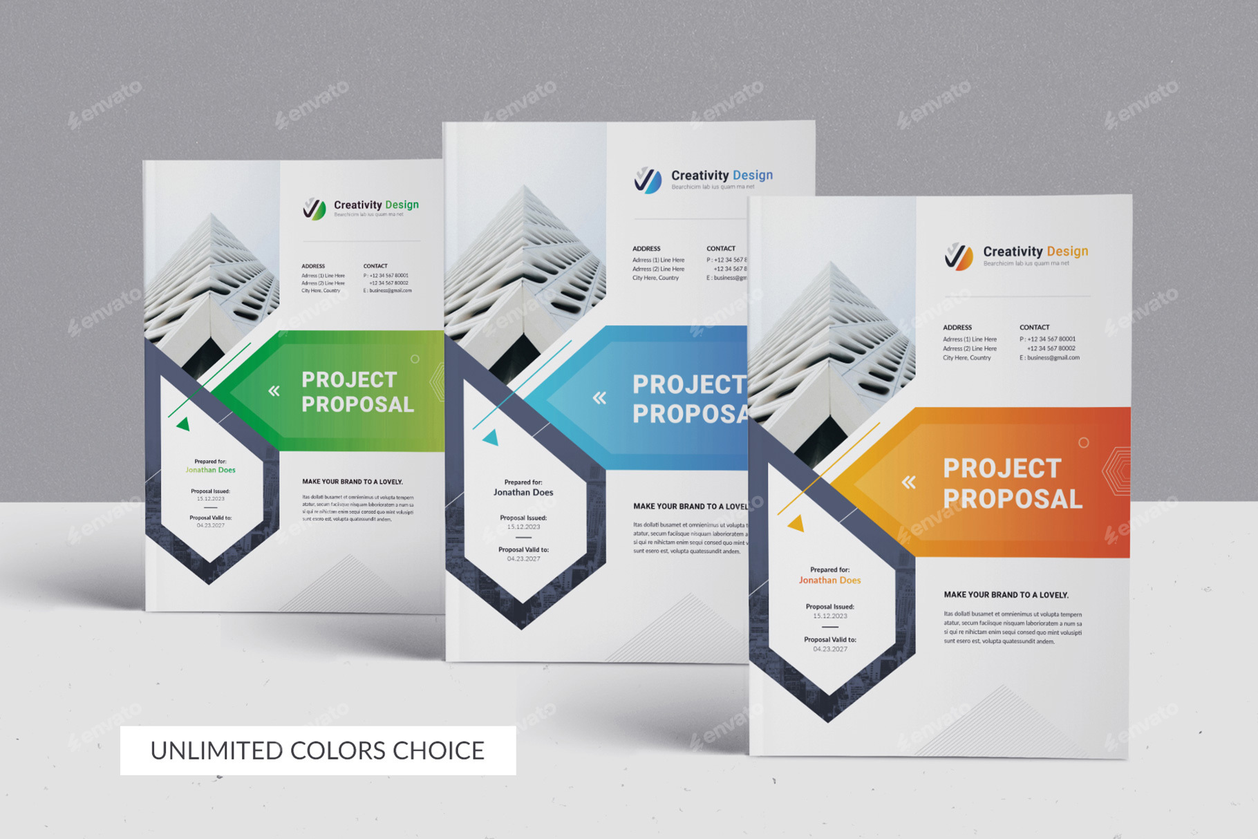 Project Proposal | InDesign & Ms Word, Print Templates | GraphicRiver