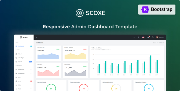 Scoxe - Admin & Dashboard Template by MyraStudio | ThemeForest
