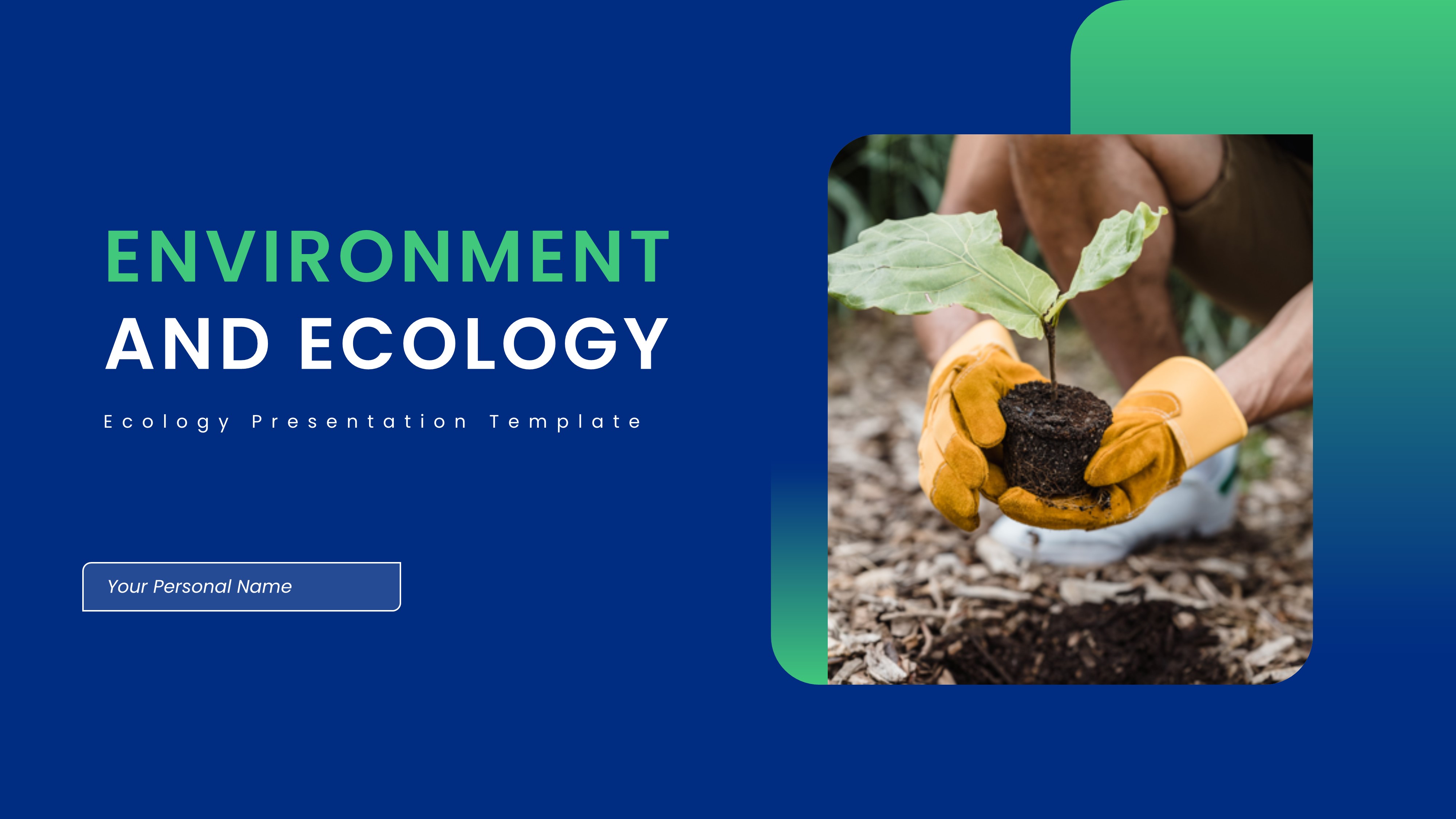 Environment & Ecology Presentation Template, Presentation Templates