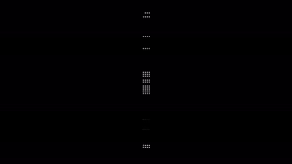 Ascii Art Bitcoin Rotation Black and White, Motion Graphics | VideoHive