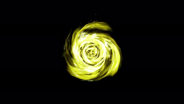 Rotation of the hollow vortex effect from the inside towards the camera ...