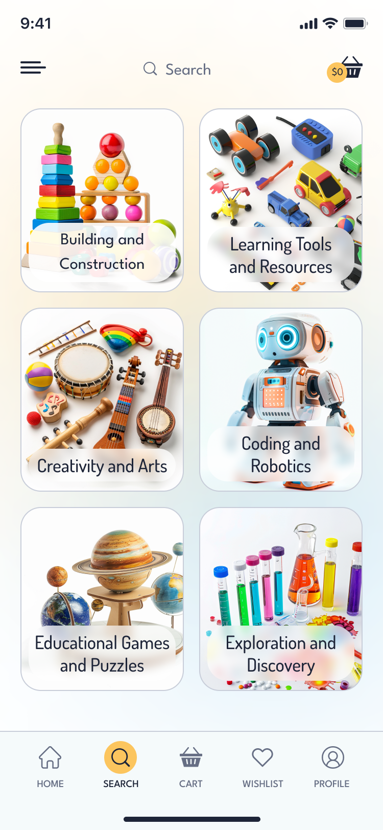 BrainNest - Educational Toys & Games Store React Mobile App | PWA with Laravel Backend by George_Fx