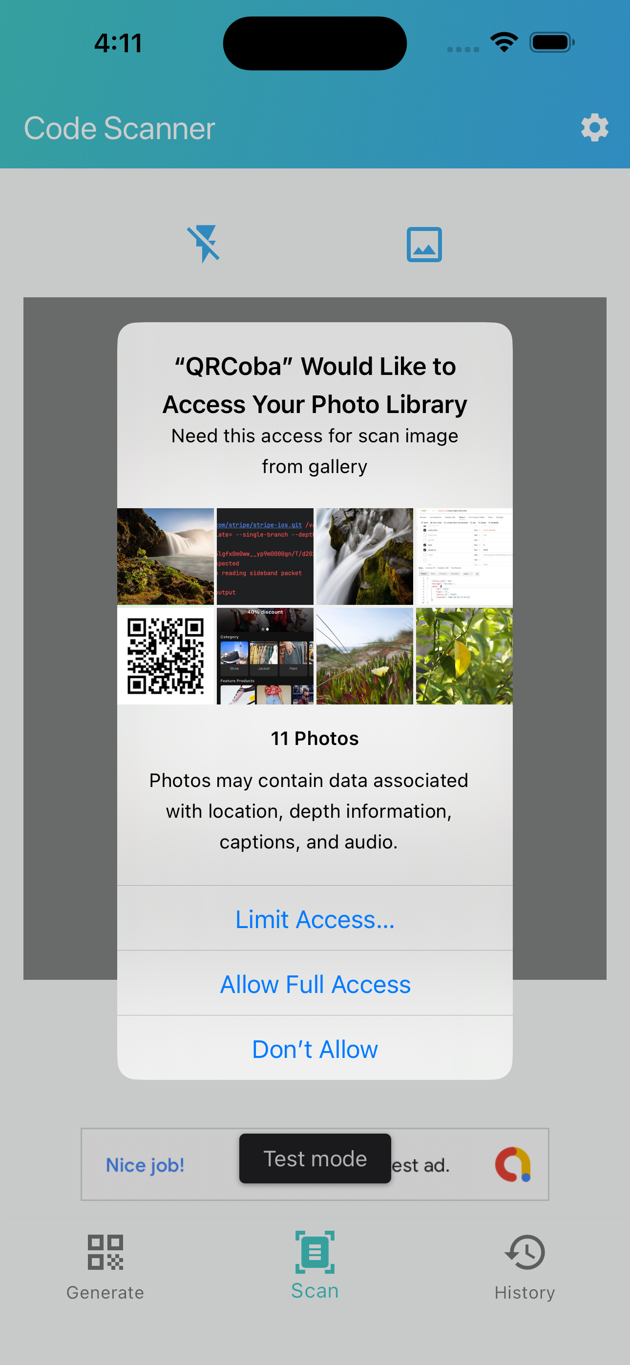 QRcoba: Simple QR & Barcode Scanner App for Android and iOS by W3Engineers