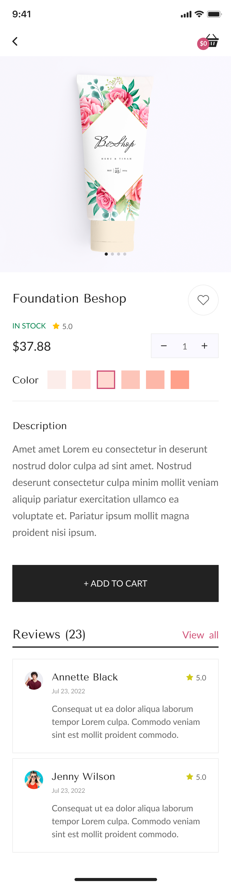 BeShop - Beauty Store & eCommerce React Mobile App | PWA by George_Fx