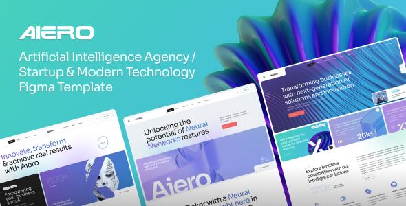 Aiero | Artificial Intelligence Figma Template by Artureanec | ThemeForest