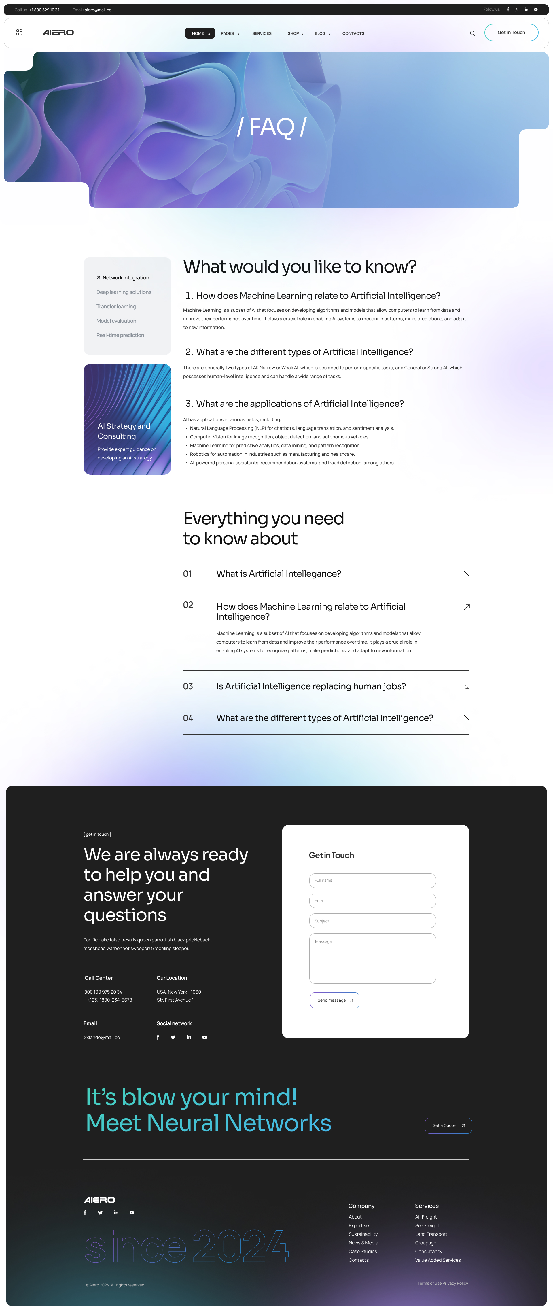 Aiero | Artificial Intelligence Figma Template by Artureanec | ThemeForest