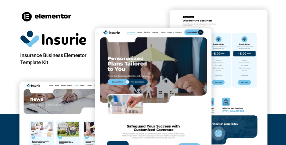 Insurie - Insurance Business Elementor Template Kit by takdesain ...