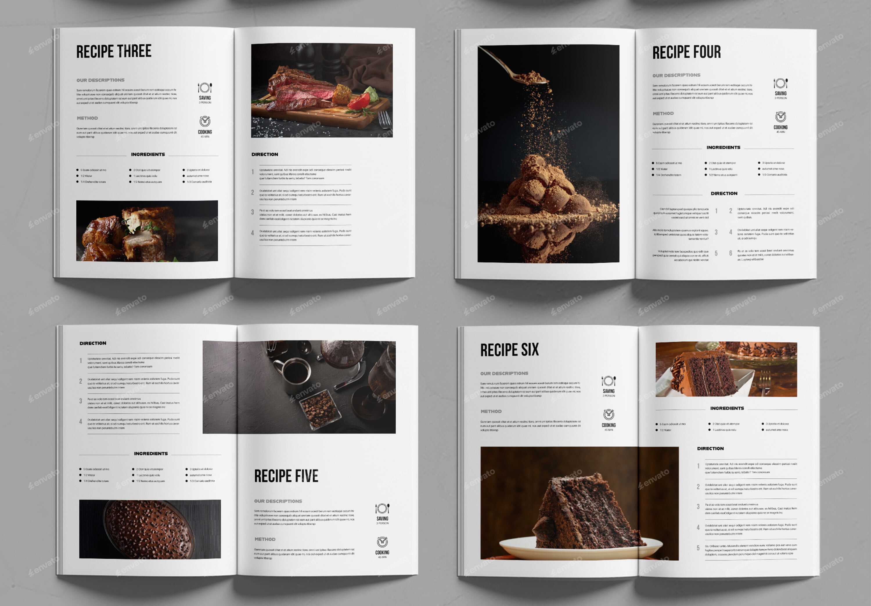 Cook Book Template, Print Templates | GraphicRiver