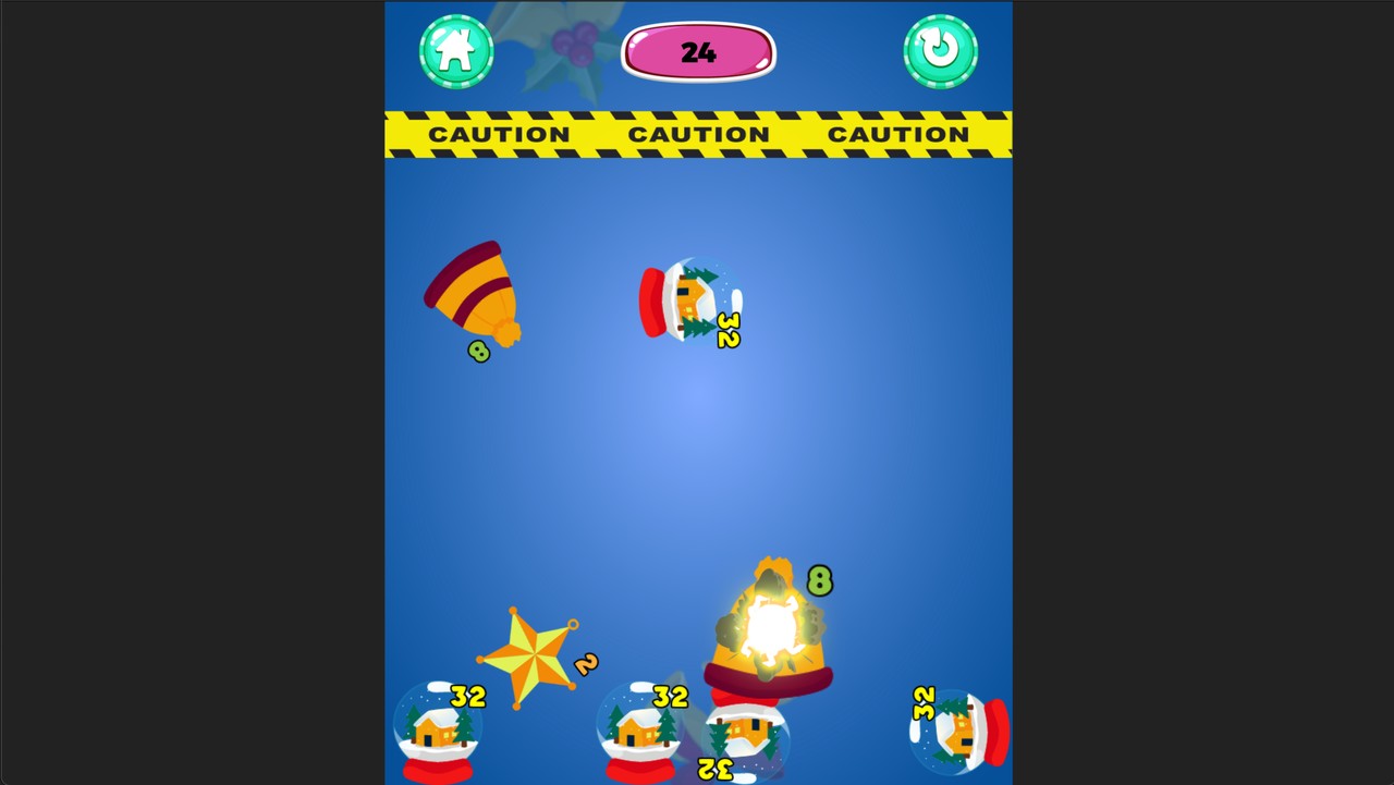 Christmas 2048 Physics - Cross Platform Puzzle Game by raizensoft | CodeCanyon