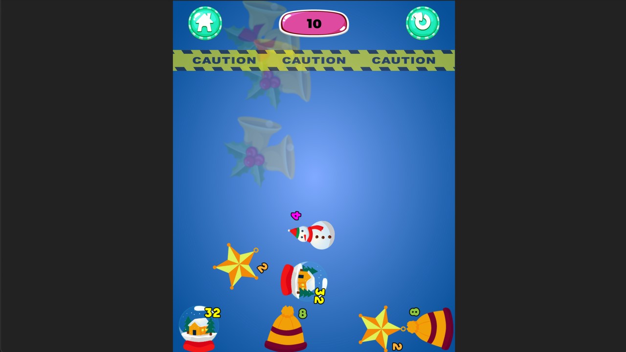Christmas 2048 Physics - Cross Platform Puzzle Game by raizensoft | CodeCanyon