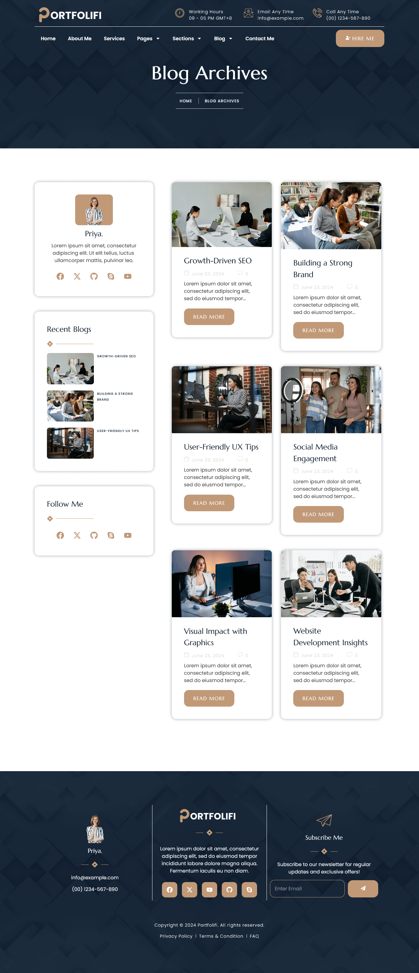 Portfolifi - Personal Portfolio & Resume Elementor Pro Template Kit by ...