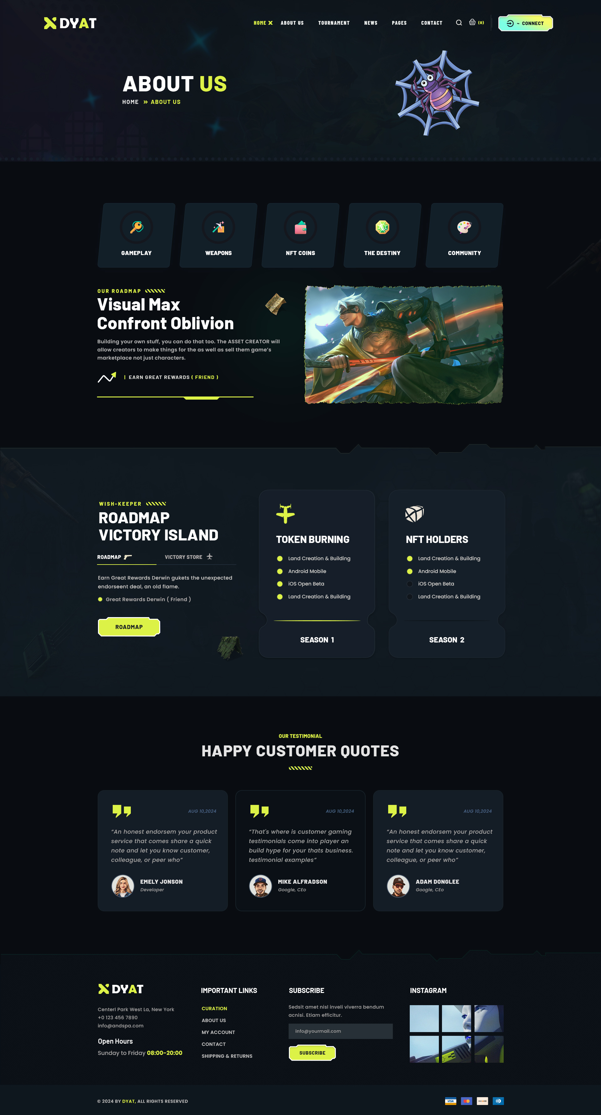 DYAT - eSports and Gaming NFT HTML Template Multipurpose by wowtheme7