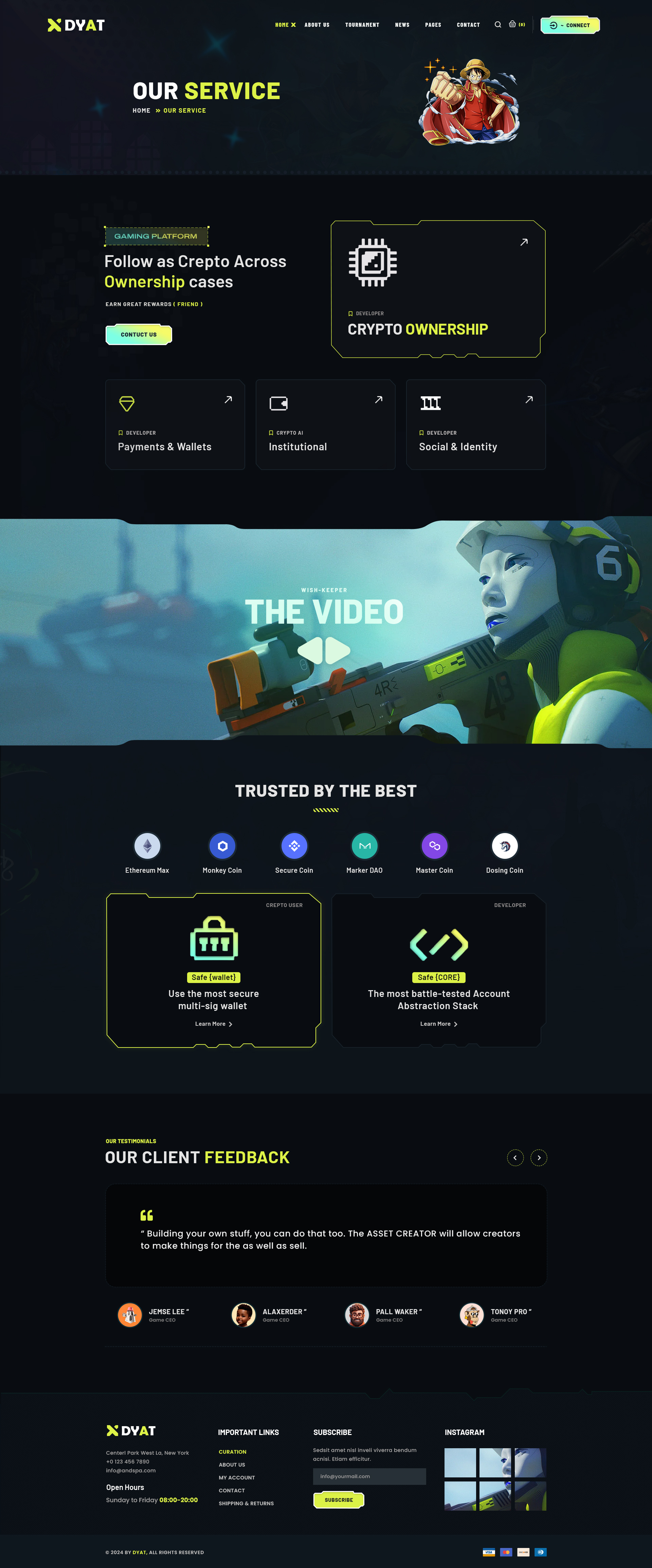 DYAT - eSports and Gaming NFT HTML Template Multipurpose by wowtheme7