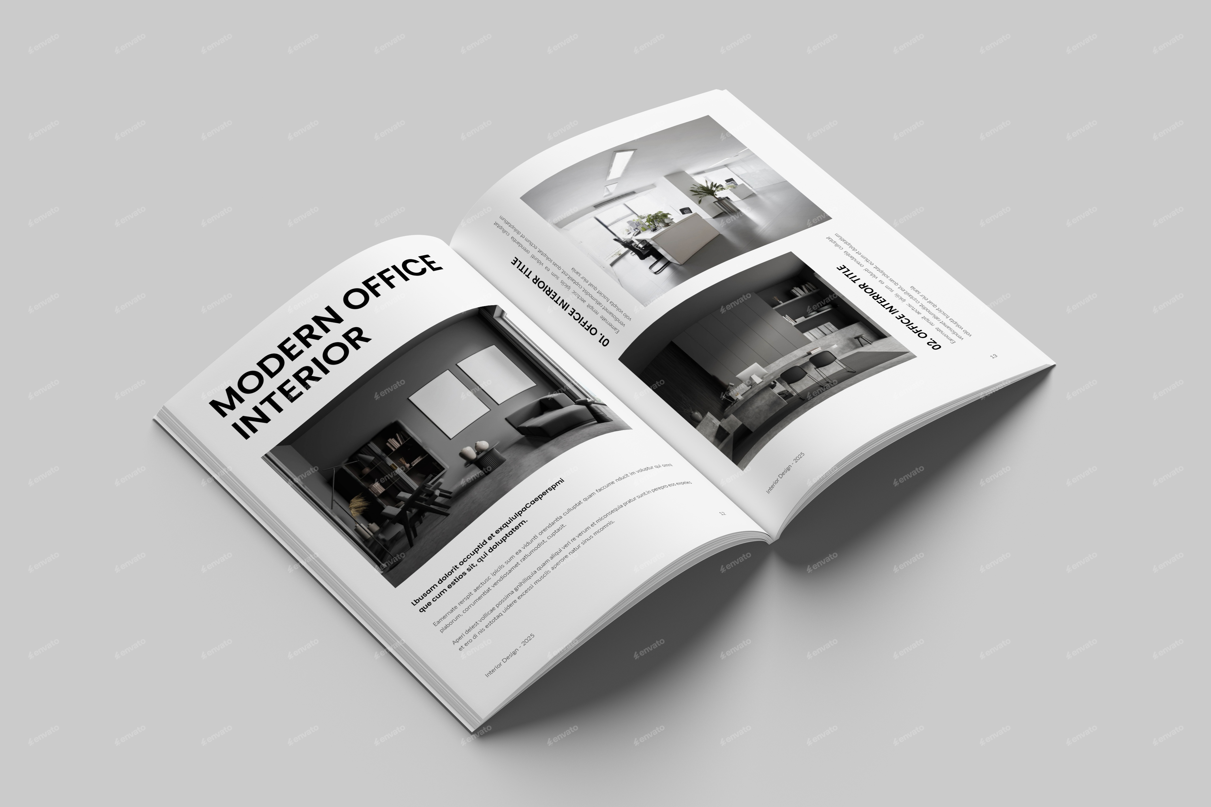 Interior Portfolio Template, Print Templates | GraphicRiver