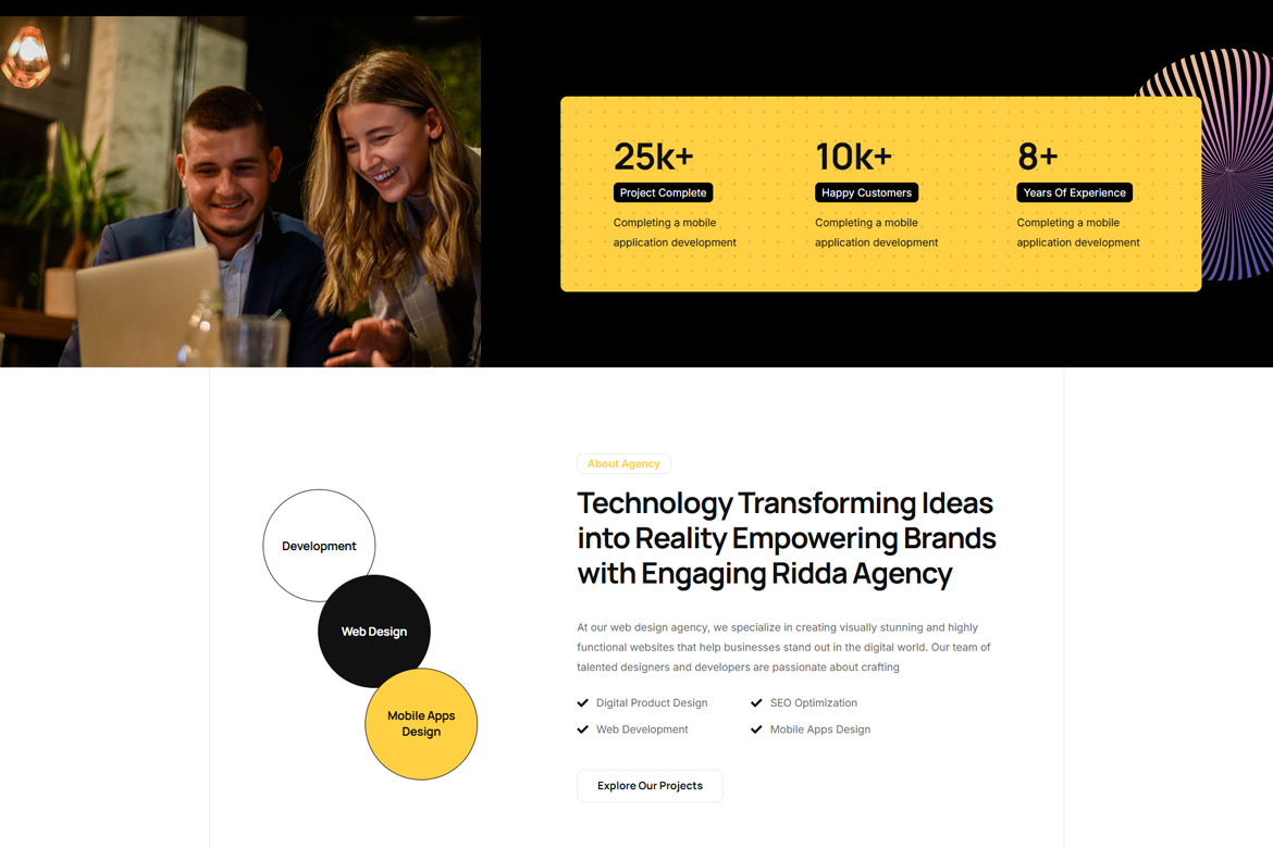 Ridda - Web Design Agency Template Kit by surisoft | ThemeForest