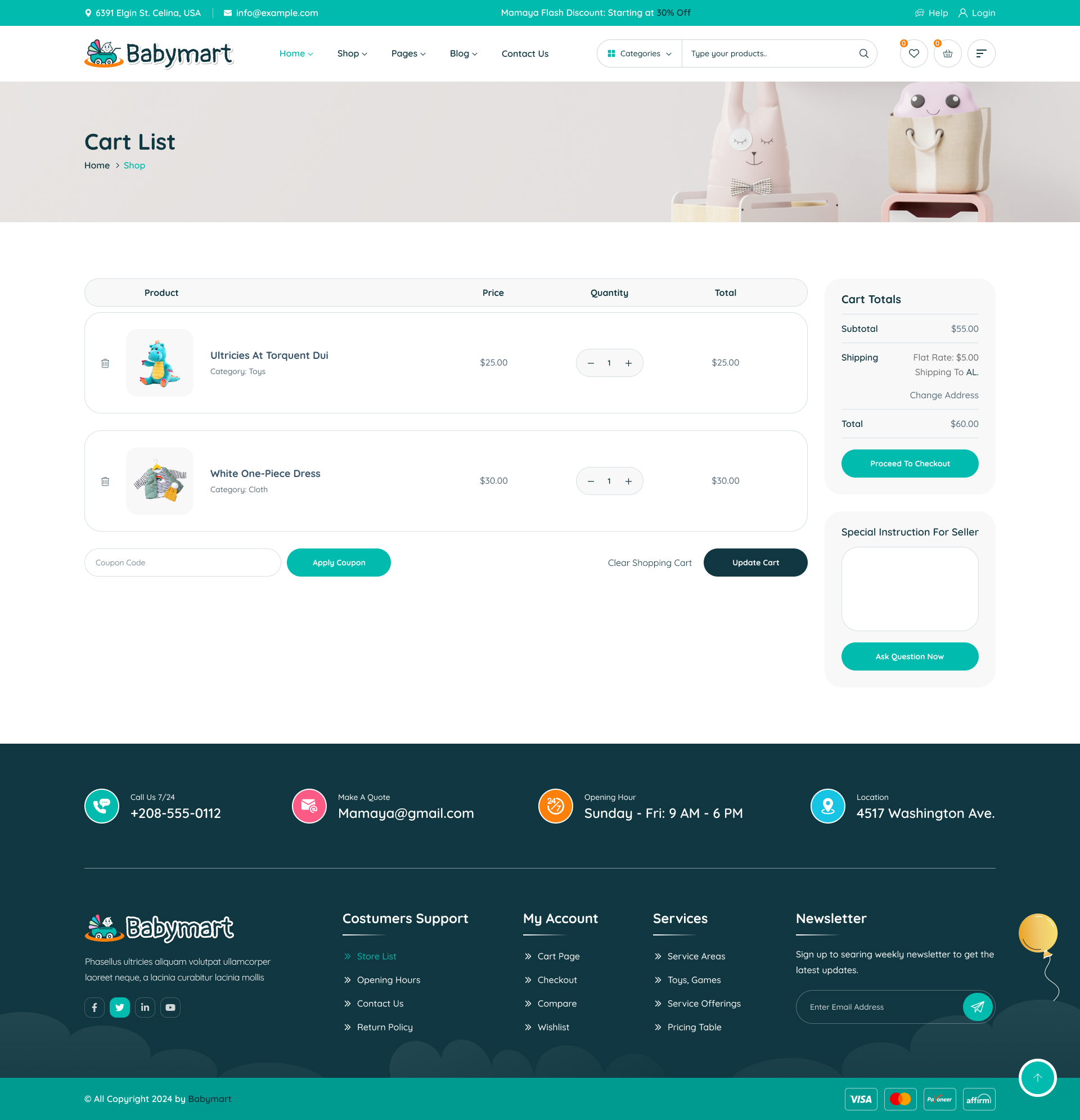 Babymart - Baby Shop Figma Template by onertheme | ThemeForest